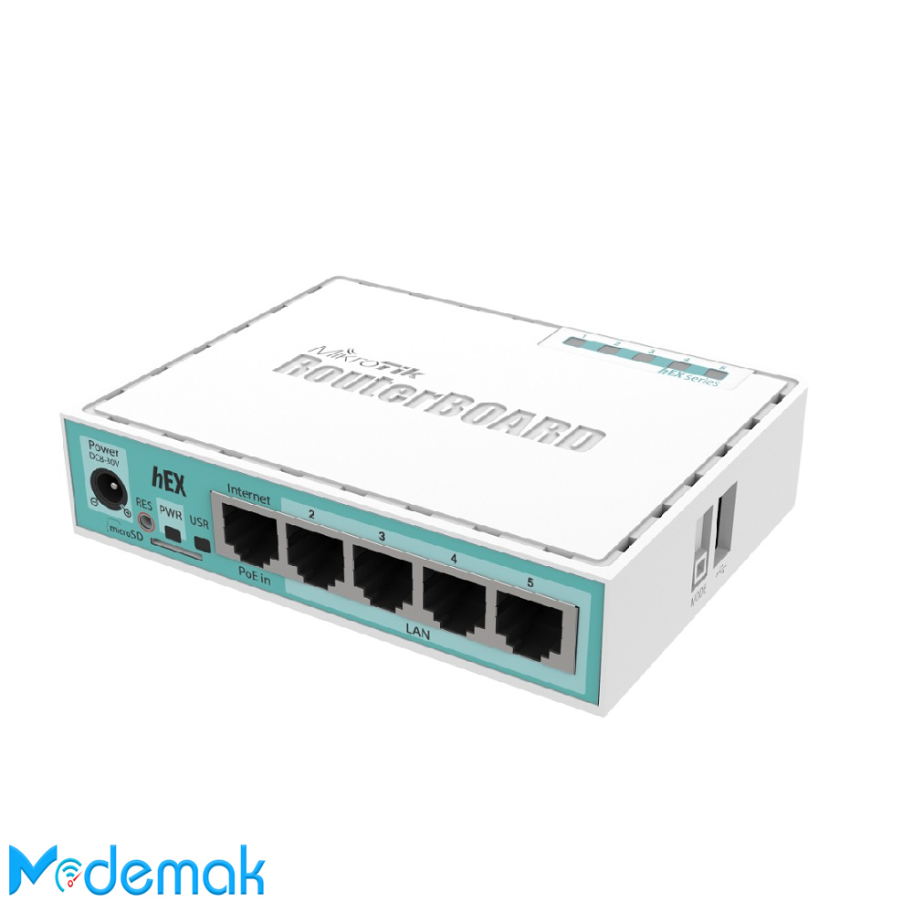 روتر میکروتیک Mikrotik RB750Gr3 hEX - فروشگاه لوازم شبکه و گیمینگ مودمک